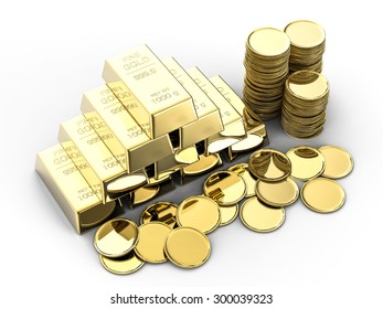 Stack Gold Illustration Stock Illustration 300039323 | Shutterstock