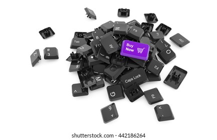Stack Keyboard Buttons Isolated On White 스톡 일러스트 442186249 | Shutterstock