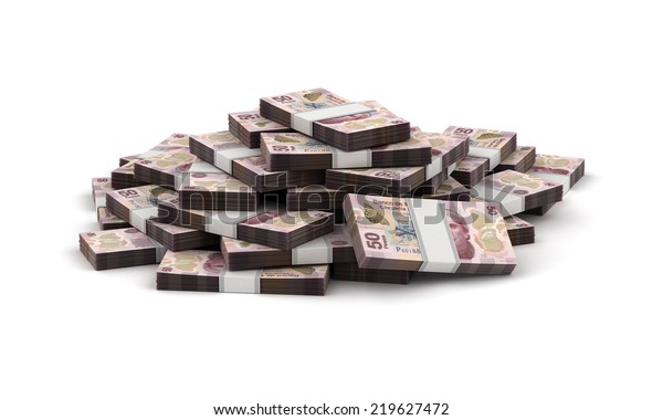 Stack Mexican Pesos Stock Illustration 219627472 | Shutterstock