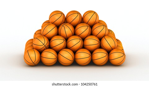Stack Piled Basketball Balls Stock Illustration 104250740 | Shutterstock