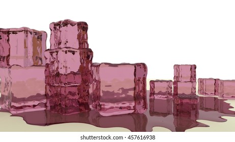 Stack Purple Jello Cubes 3d Render Stock Illustration 457616938 ...