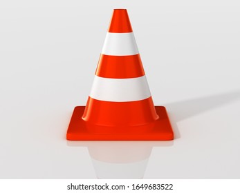 Stack Safety Cones 3d Illustration Stock Illustration 1649683522 ...