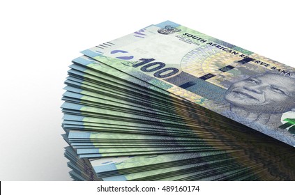 Stack South African Rand 3d Rendering Stock Illustration 489160174 ...