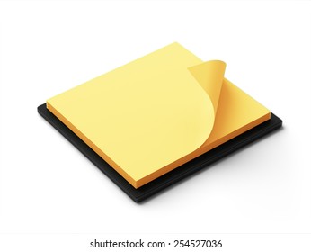 Stack Postit Notes Isolated On White Foto Stok 1742908 | Shutterstock