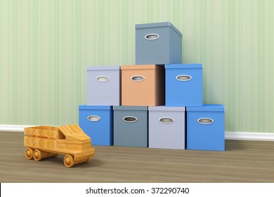 7 imágenes de Moving wooden boxes in trucks when moving with a ...