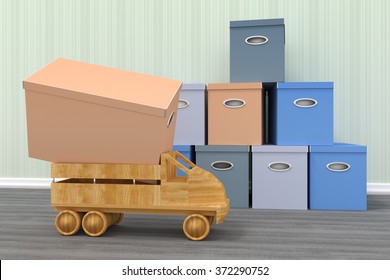 7 imágenes de Moving wooden boxes in trucks when moving with a ...