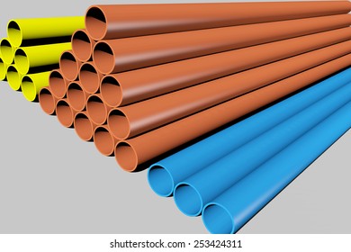 Stacked Tubes Stock Illustration 253424311 | Shutterstock