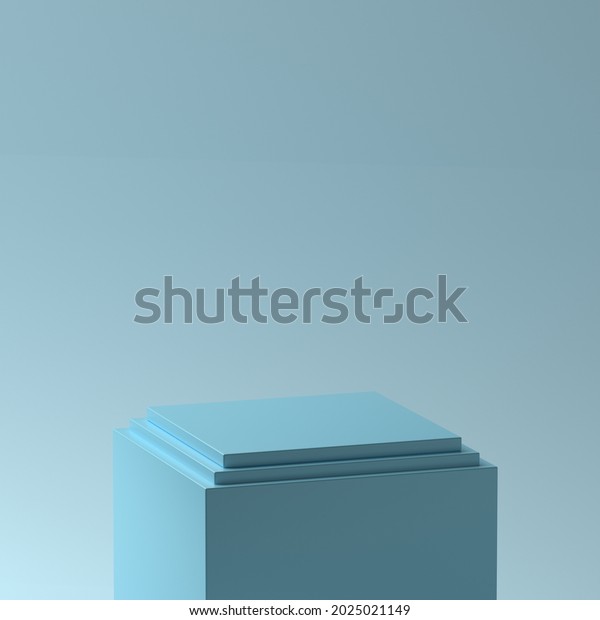 Stacking Cube Stage Product Display Blue Stock Illustration 2025021149 ...