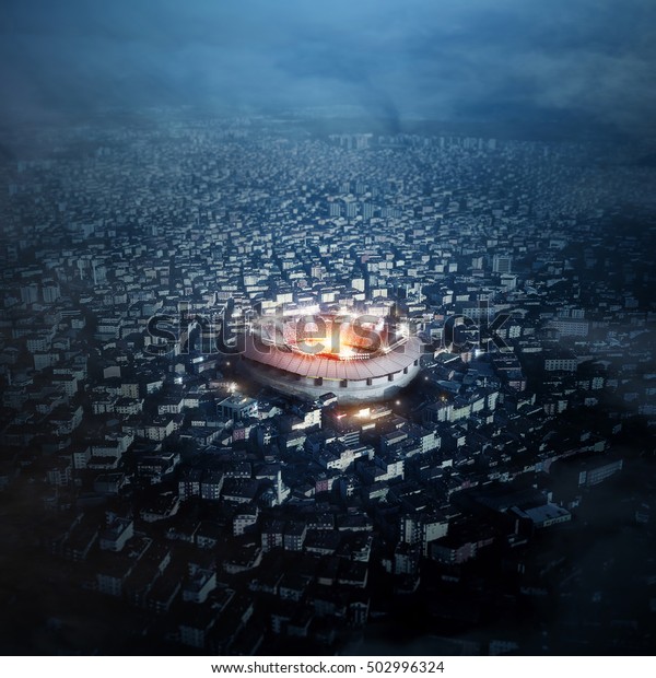 Stadium City 3d Rendering Stock Illustration 502996324