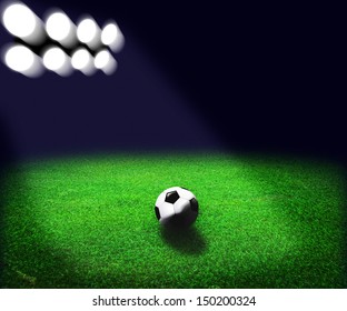 Football Stadium Spotlight Background Stock Illustration 150200237 ...