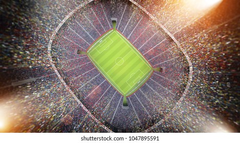 Stadium Top View 3d Rendering Stock Illustration 1047895591 | Shutterstock