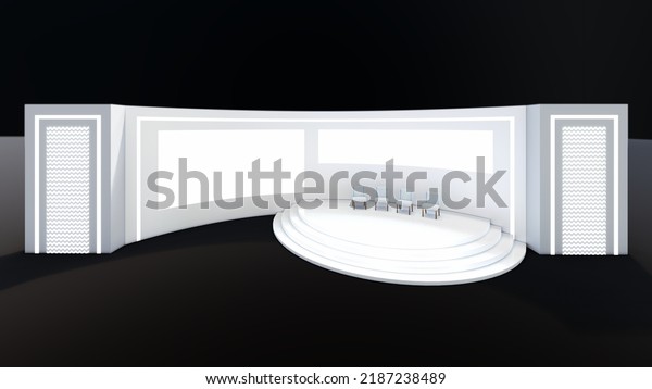 Stage Design Meeting 3d Rendering 3d Stock Illustration 2187238489 ...
