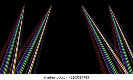 Stage Light Rays Plain Black Background Stock Illustration 2205387943 ...