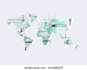 Stain Map World Stock Illustration 1411080374 | Shutterstock