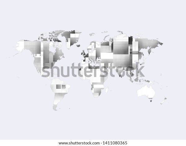 Stain Map World Stock Illustration 1411080365 | Shutterstock