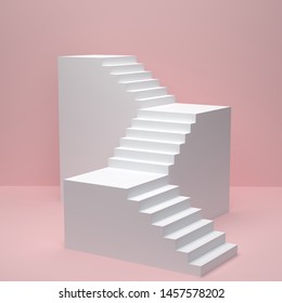 Stair Background Image 3d Rendering Stock Illustration 1457578202 ...