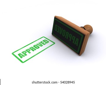 Approved Stamp On White Background 3d 스톡 일러스트 93760918 | Shutterstock