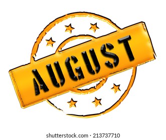 Stamp August Stock Illustration 213737710 | Shutterstock