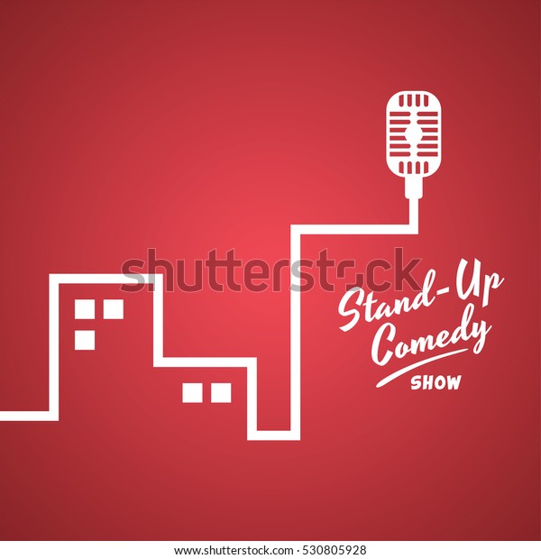 Stand Comedy Cartoon Theme Logo Logotype Stock Illustration 530805928 ...