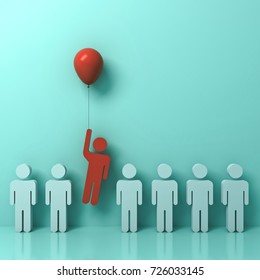 Stand Out Crowd Different Concept One Stock Illustration 721556572
