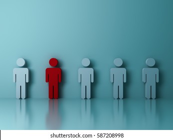 Stand Out Crowd Different Concept One Stock Illustration 721556572