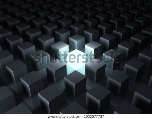 Stand Out Crowd Different Creative Idea Stock Illustration 1032077737