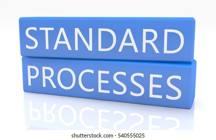 Standard Processes 3d Render Blue Box Stock Illustration 540555025 ...