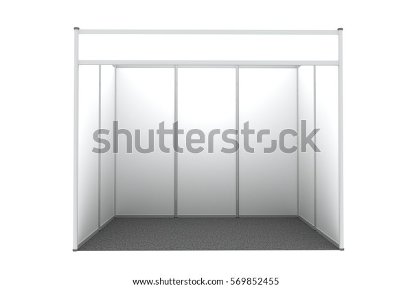 Standard System Booth Size 3x2m Grey: ภาพประกอบสต็อก 569852455 ...