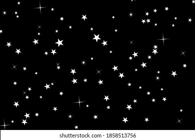 Star Background Star Pattern Black Background Stock Illustration ...
