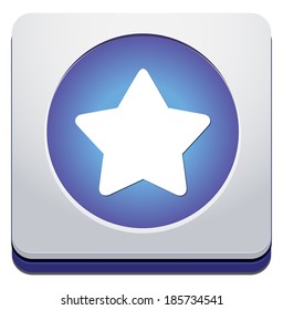 Star Button Stock Illustration 185734541 | Shutterstock