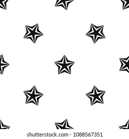 Star Pattern Repeat Seamless Black Color Stock Illustration 1088567351 ...