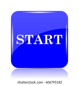 Start Icon Blue Website Button On Stock Illustration 606795182 ...