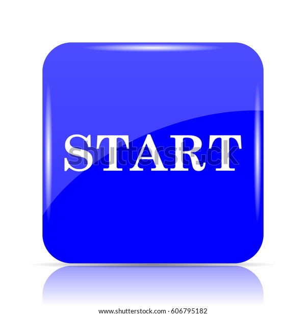 Start Icon Blue Website Button On Stock Illustration 606795182 ...