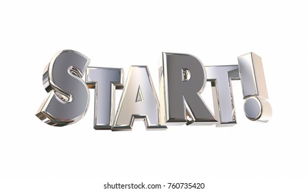 Start Now Begin Launch Letters Word Stock Illustration 760735420 ...
