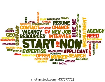 Start Now Word Cloud Concept On Stock Illustration 437377732 | Shutterstock
