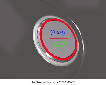 Start Stop 3d Button Stock Illustration 226620628 | Shutterstock