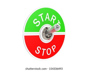 Start Stop Toggle Switch Stock Illustration 154336493 | Shutterstock