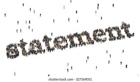 Statement Word Crowd Above Stock Illustration 327569051 | Shutterstock