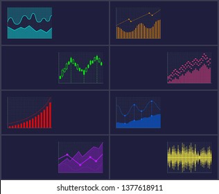 Graphics Collection Colorful Poster Visual Representation Stock ...