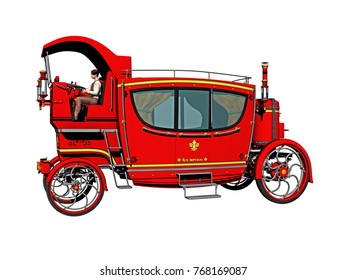 Steam Coach 3d Rendering Stock Illustration 768169084 | Shutterstock