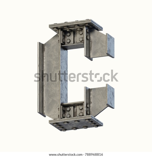 Steel Beam Font 3d Rendering Letter Stock Illustration 788968816 Steel Beam Font 3d Rendering Letter Stock Illustration 788968816