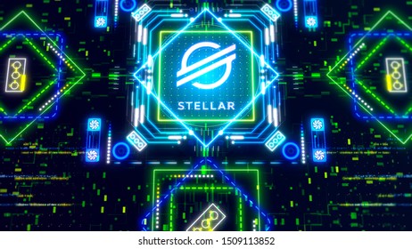 Stellar Blockchain Platform Symbol 3d Render Stock Illustration 1509113852