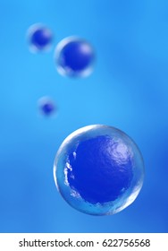 Stem Cell Blue Background 3d Rendering Stock Illustration 622756568 ...