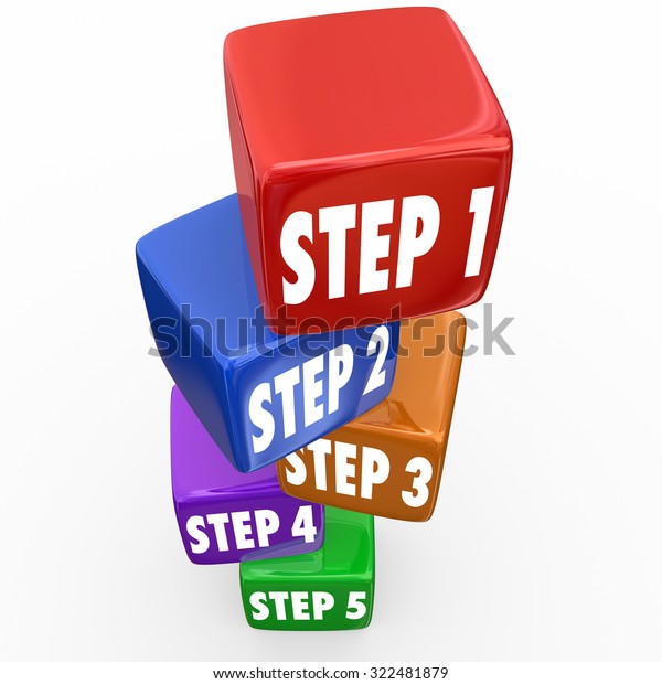 Step 1 2 3 4 5 Stock Illustration 322481879 | Shutterstock