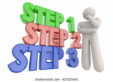 Step 1 2 3 Process System Stock Illustration 427625641 | Shutterstock