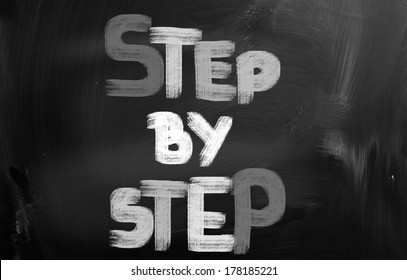 Step By Step Concept Stock Illustration 178185221 | Shutterstock