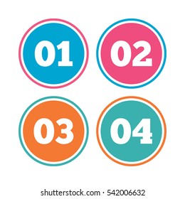 Step One Two Three Four Icons Stock Vector (Royalty Free) 370905533