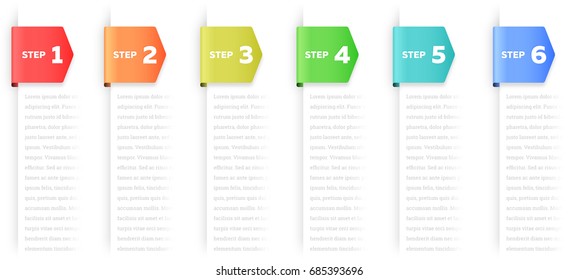 Steps Process Infographic Element Stock Illustration 685393696 ...