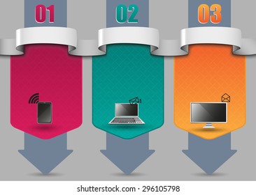 Steps Progress Blank Template Infographic On Stock Illustration ...