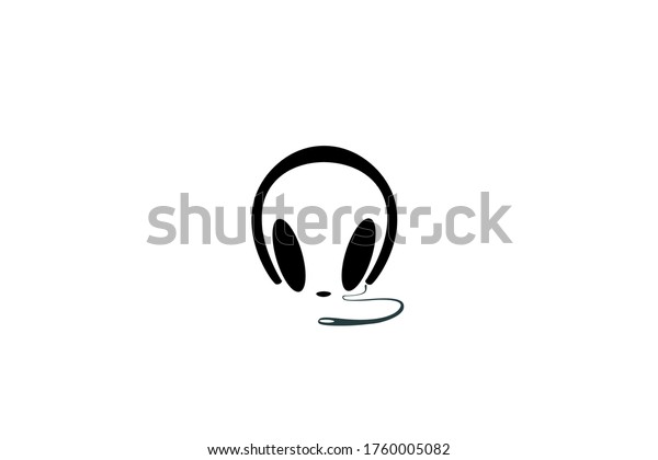 Stereo Headset Alien Face Logo Stock Illustration 1760005082 | Shutterstock